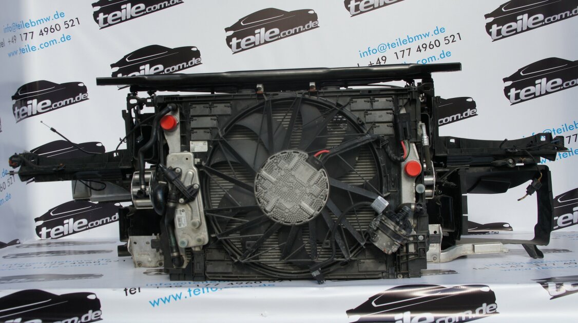 750i Radiatorset + Front 1 x Radiator, 1 x Radiator, 1 x Fan housing ...