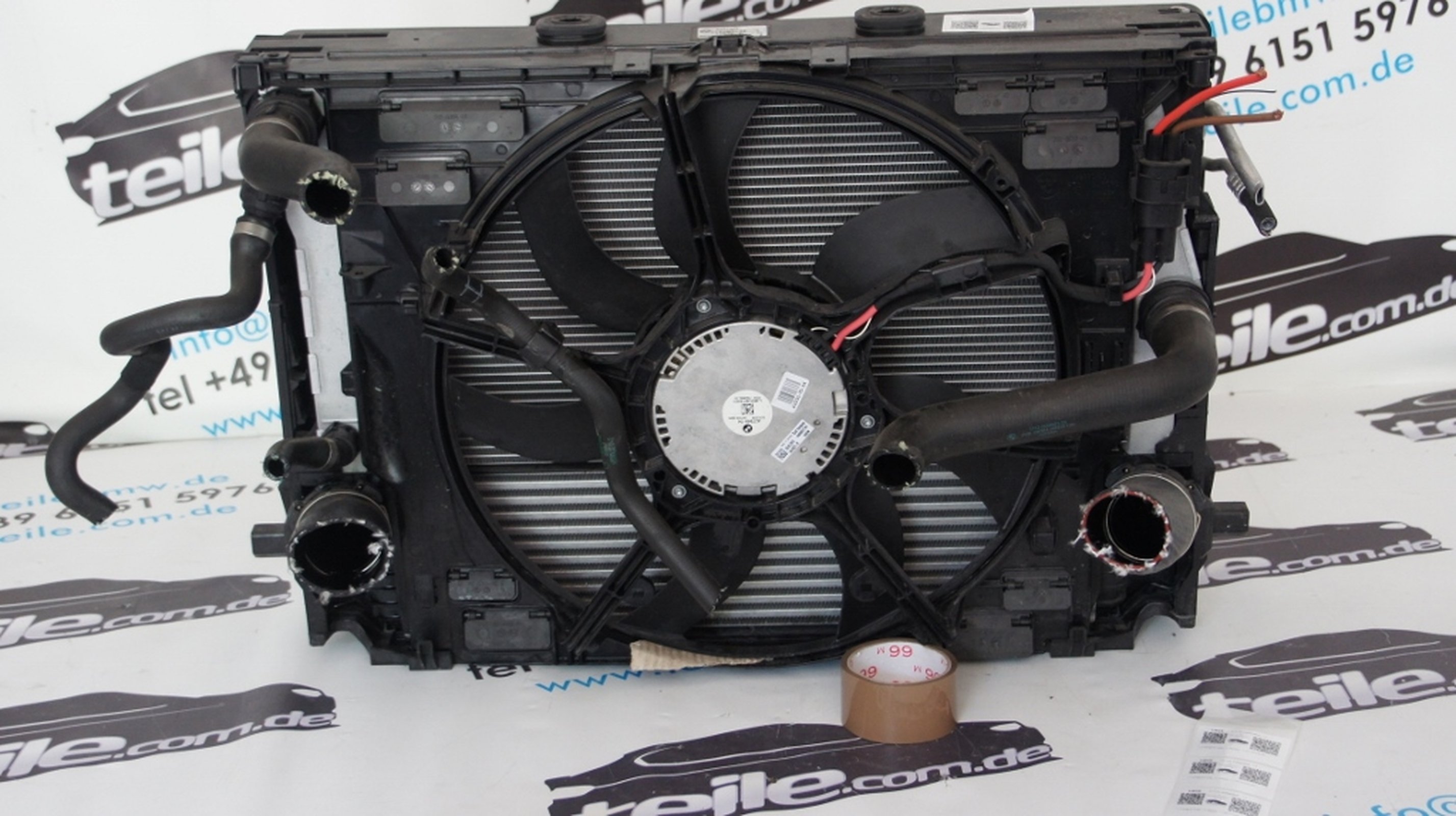 1 x Charge-air cooler, 1 x Radiator, 1 x Fan housing with fan, 1 x ...